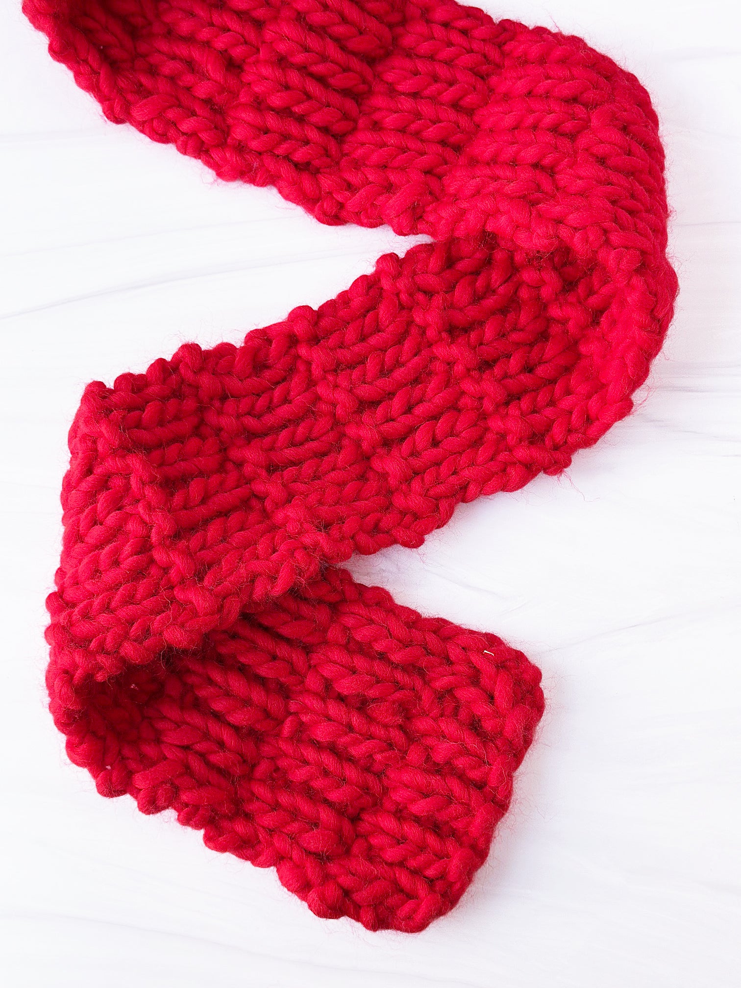 Rib Interrupted Scarf Pattern - Loop Yarn